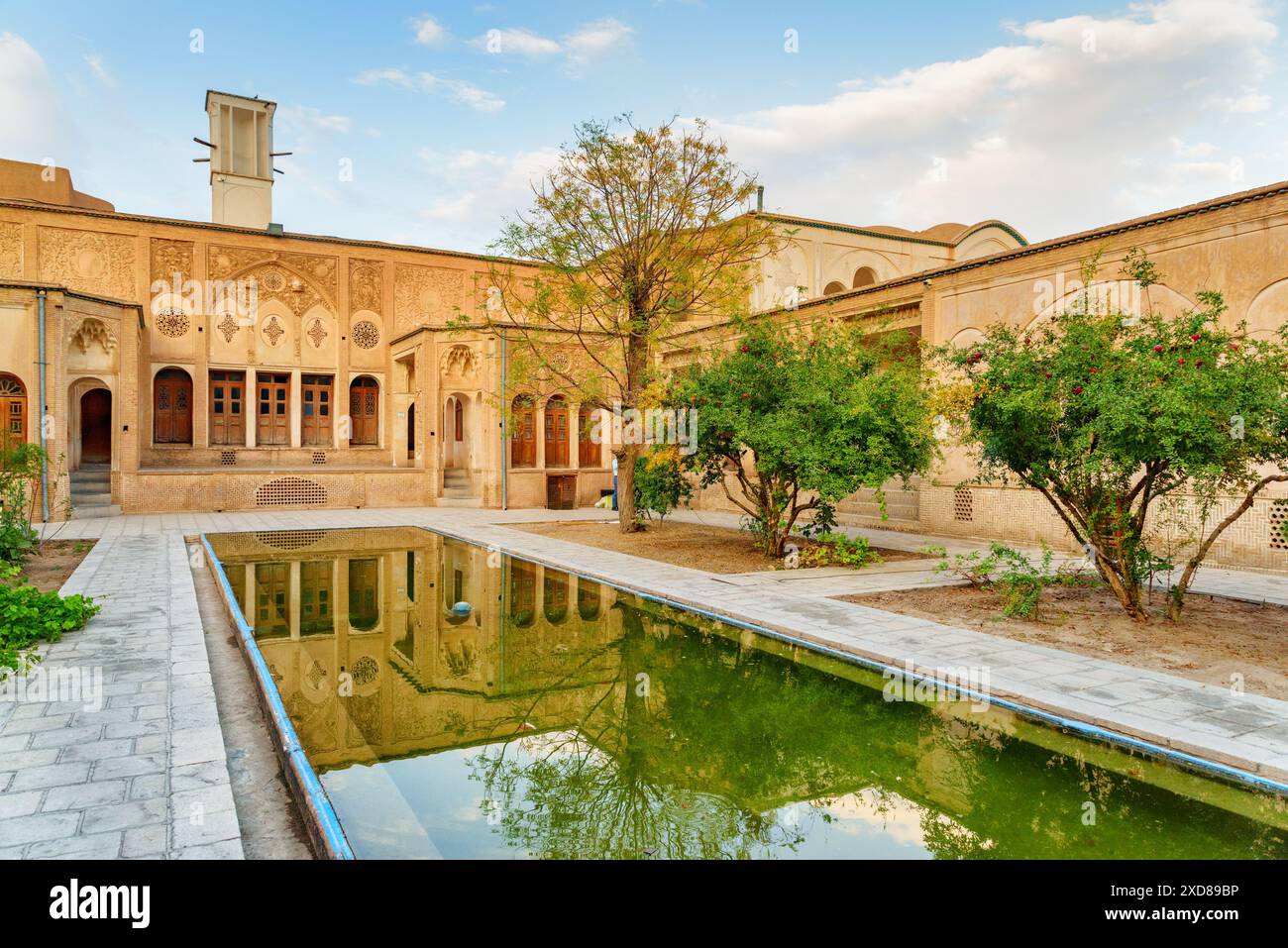 Wonderful view of the Borujerdi Historical House in Kashan, Iran ...