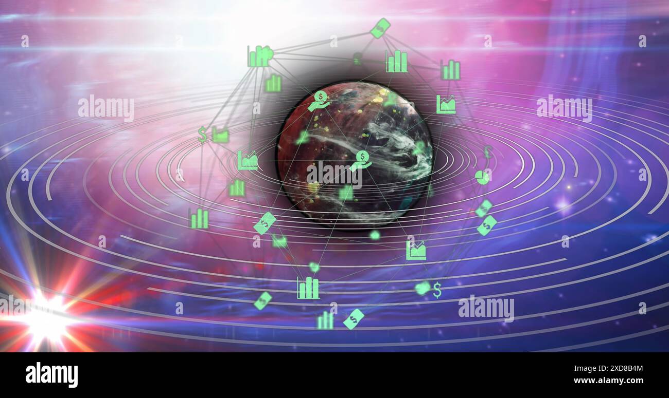 Global communication network connections hi-res stock photography and ...