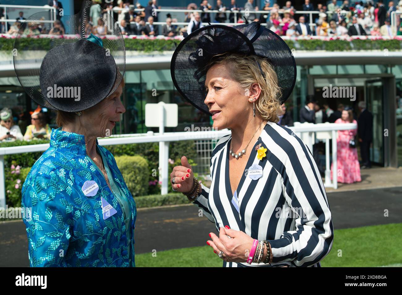 Ascot, UK. 20th June, 2024. Actress Celia Imrie and Broadcaster Sarah ...