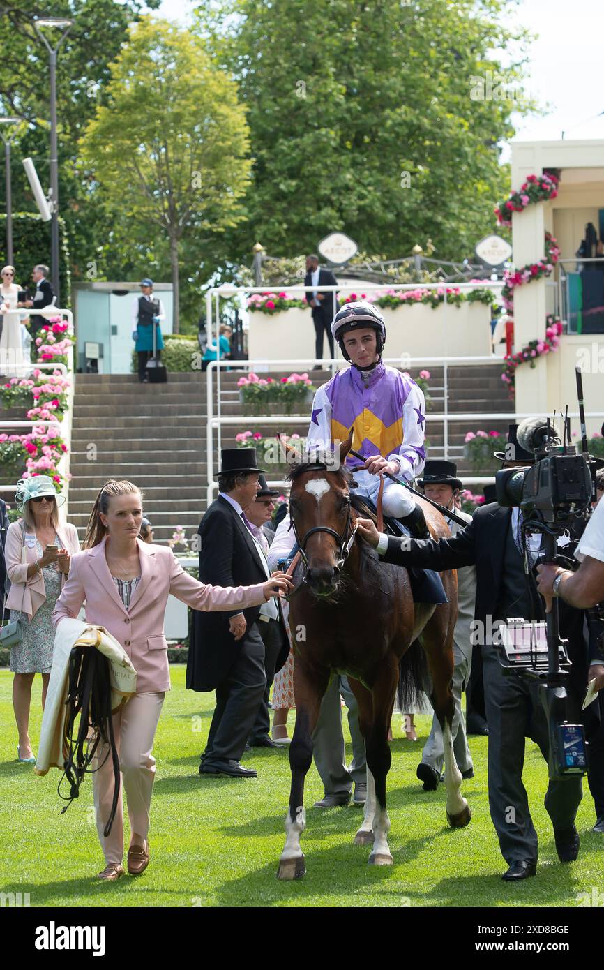Jockey Rossa Ryan winner of the King George V Stakes at Royal Ascot on ...