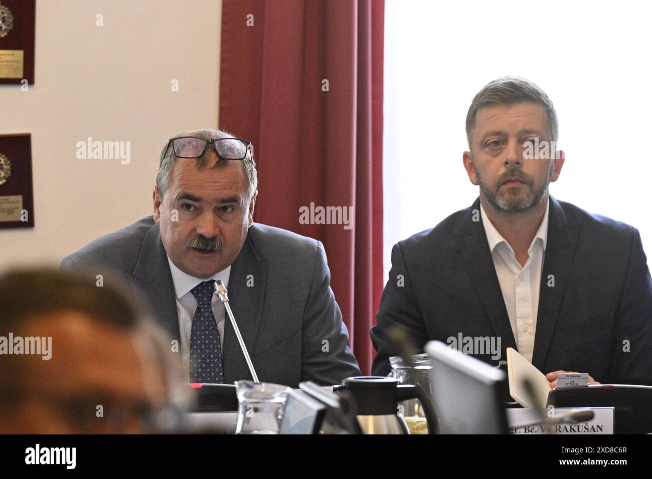 Prague, Czech Republic. 20th June, 2024. Committee Chairman Pavel Zacek ...