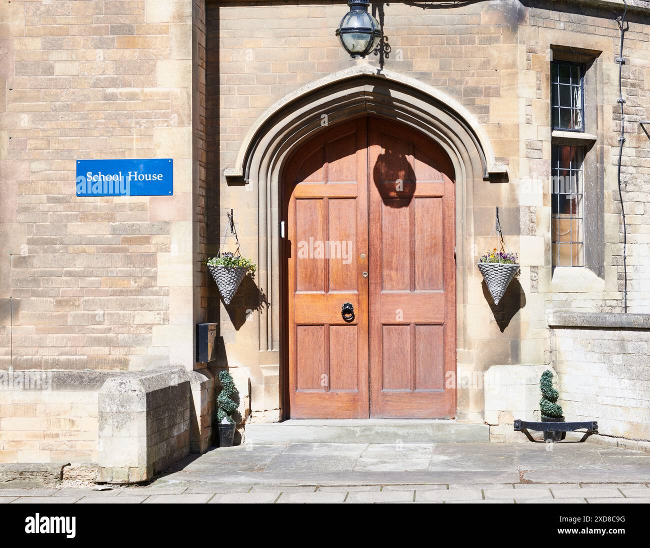School House at the public (private) school in Oundle, England Stock ...