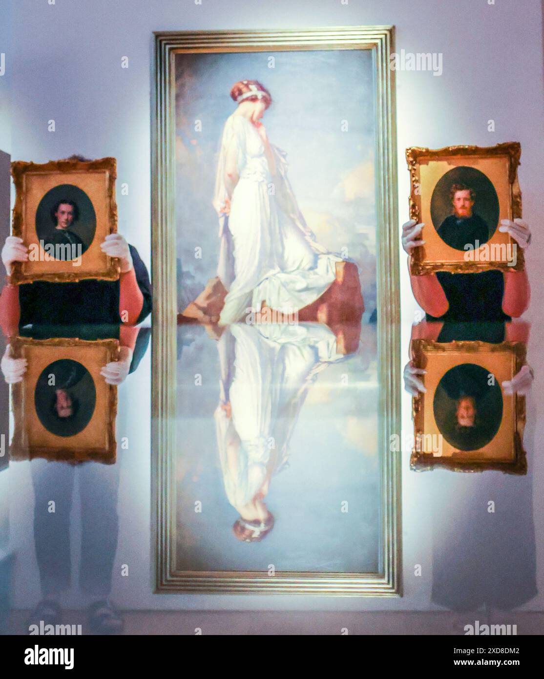 Winchester,Hampshire 21 June 2024 (L) Unknown, portrait of Elizabeth ...