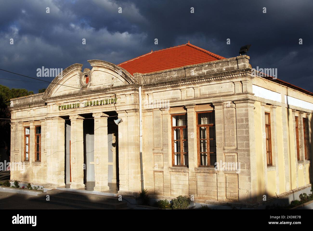 Greece, Dodecanese, Rhodes island Paradeisi village the old Italian ...