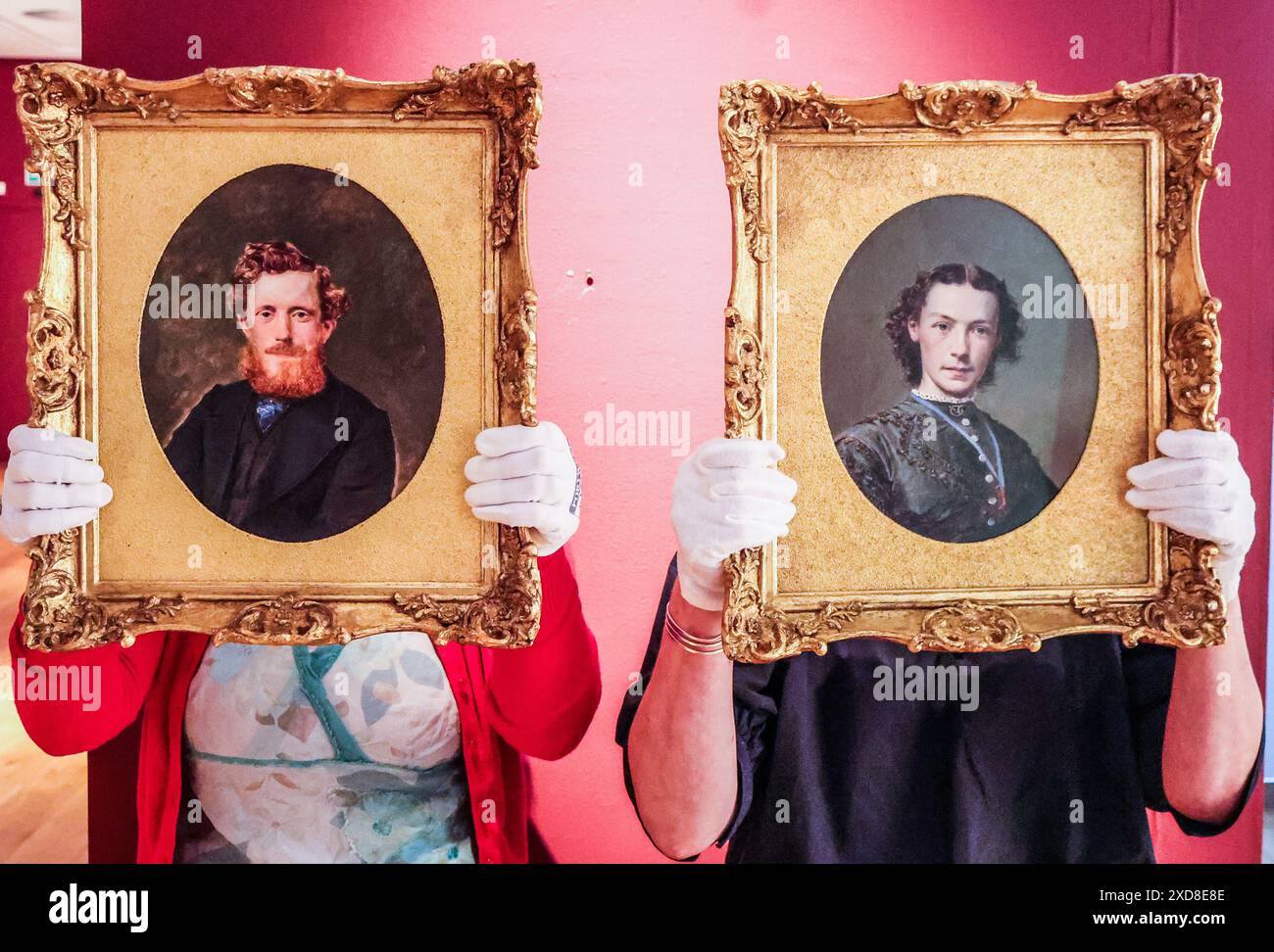 Winchester,Hampshire 21 June 2024 (R) Unknown, portrait of Elizabeth ...