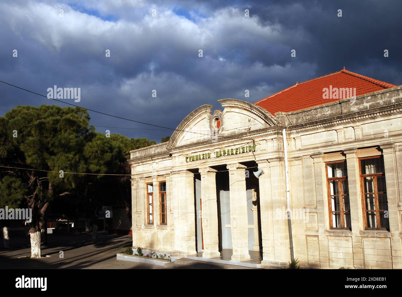 Greece, Dodecanese, Rhodes island Paradeisi village the old Italian ...