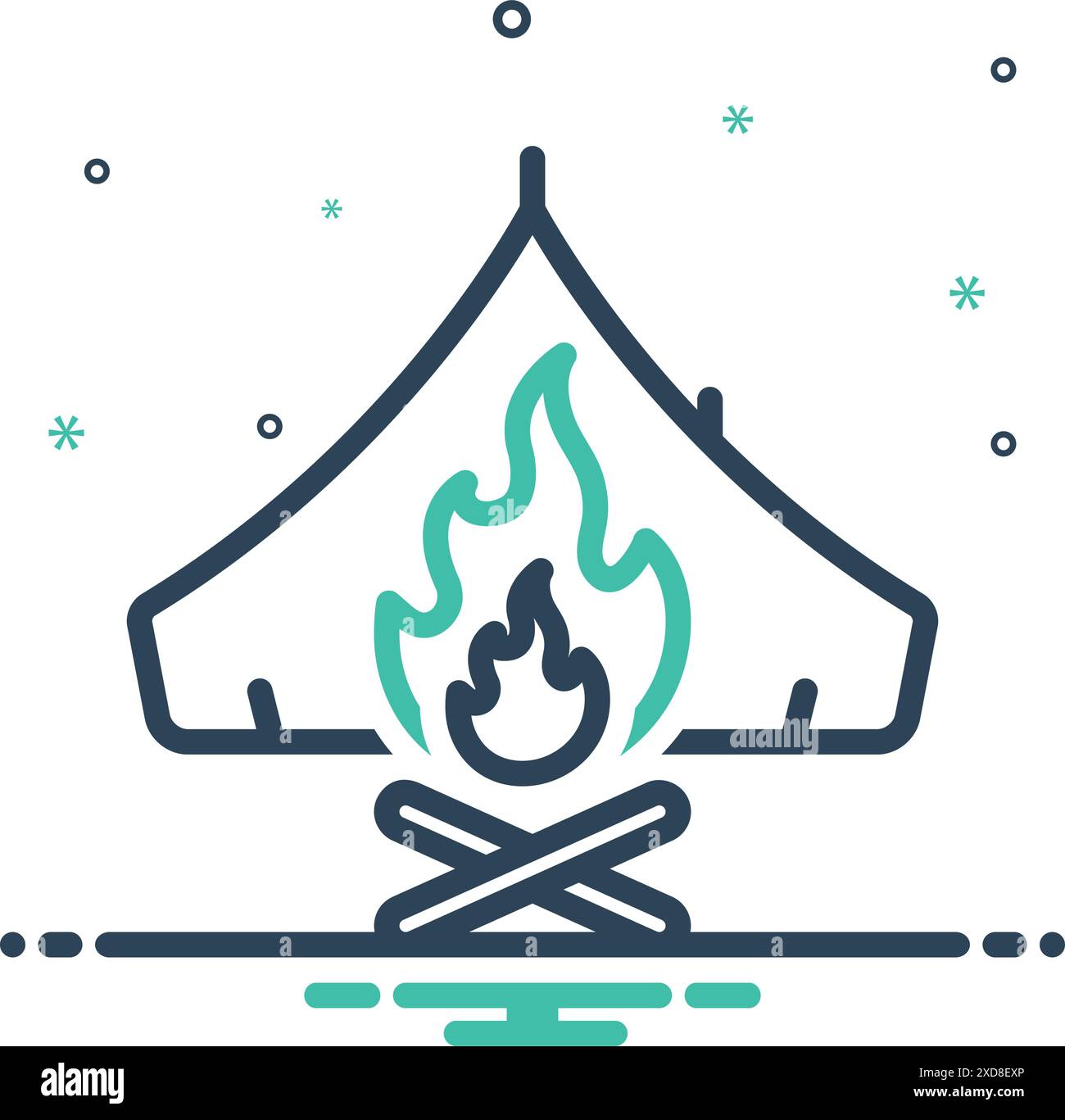 Icon for survival,campfire Stock Vector Image & Art - Alamy