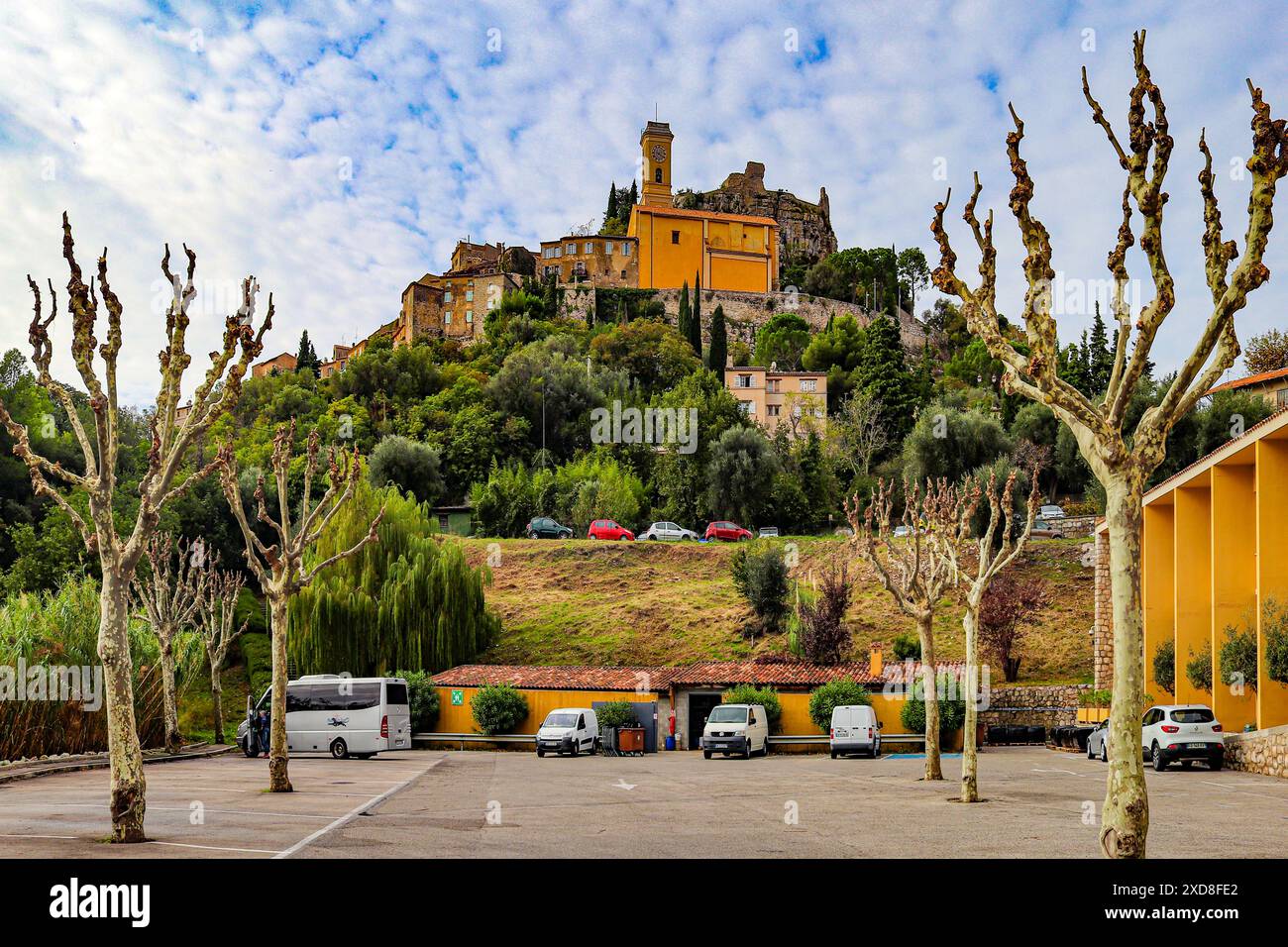 View of the Èze city, France Stock Photo - Alamy