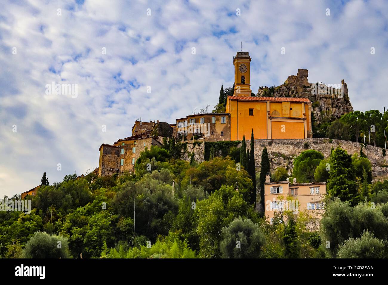View of the Èze city, France Stock Photo - Alamy