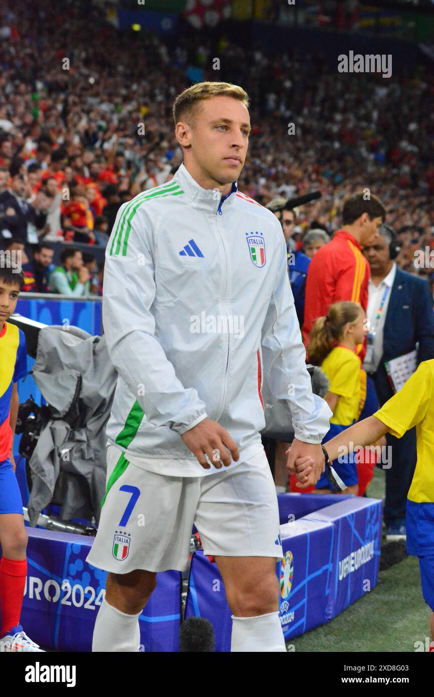 Davide Frattesi (Italy) during UEFA Euro 2024 - Spain vs Italy, UEFA ...