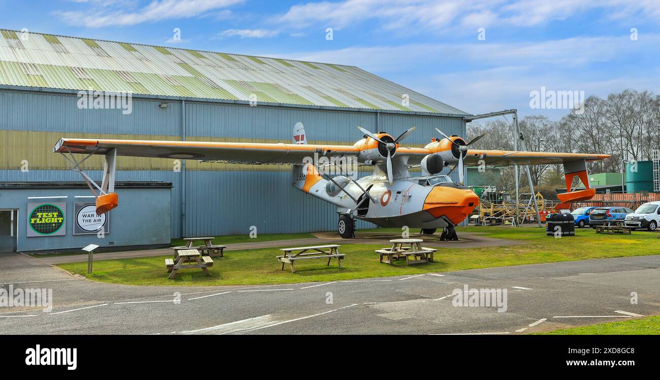 PBY-6A Catalina flying boat or amphibious aircraft at the Royal Air ...