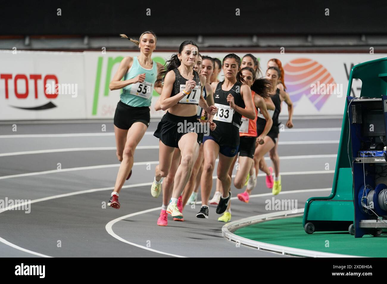 ISTANBUL, TURKIYE - FEBRUARY 17, 2024: Athletes running during Turkish ...