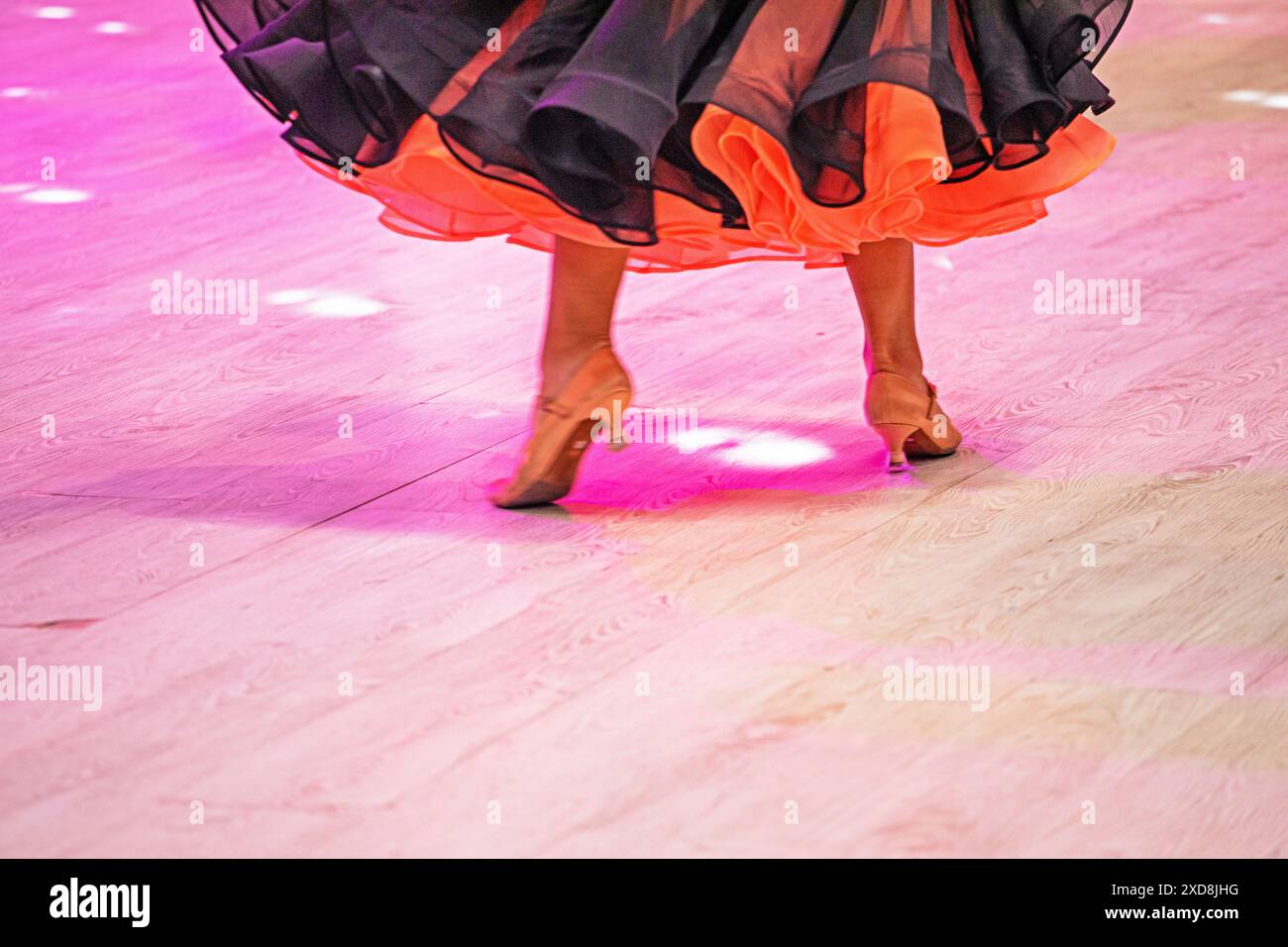 dance on high heels, dance in a full skirt, standard. Ballroom sports ...