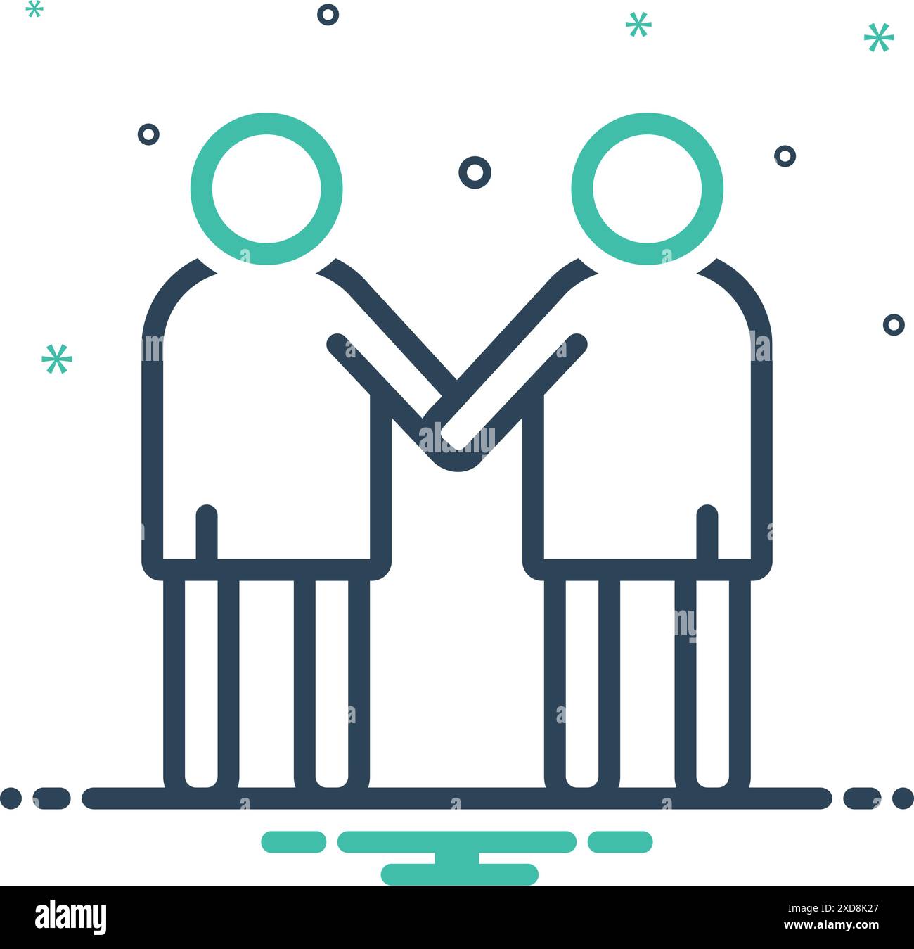 Icon for friendship,rapprochement Stock Vector Image & Art - Alamy