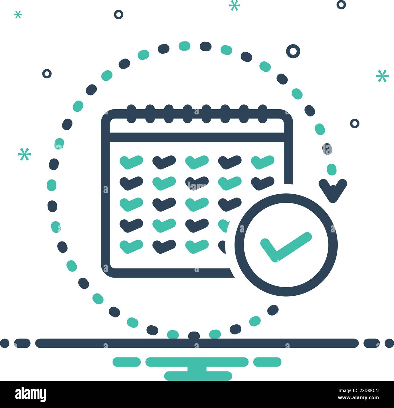 Yearly calender Stock Vector Images - Alamy