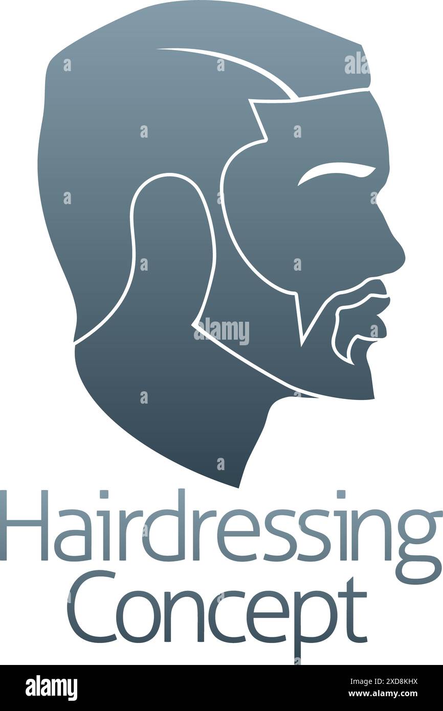 Barbershop concept icon men Cut Out Stock Images & Pictures - Alamy