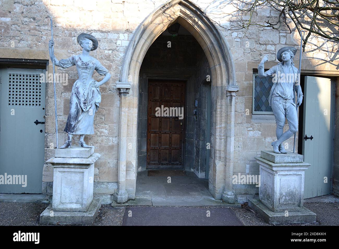Greek statues glass building hi-res stock photography and images - Alamy