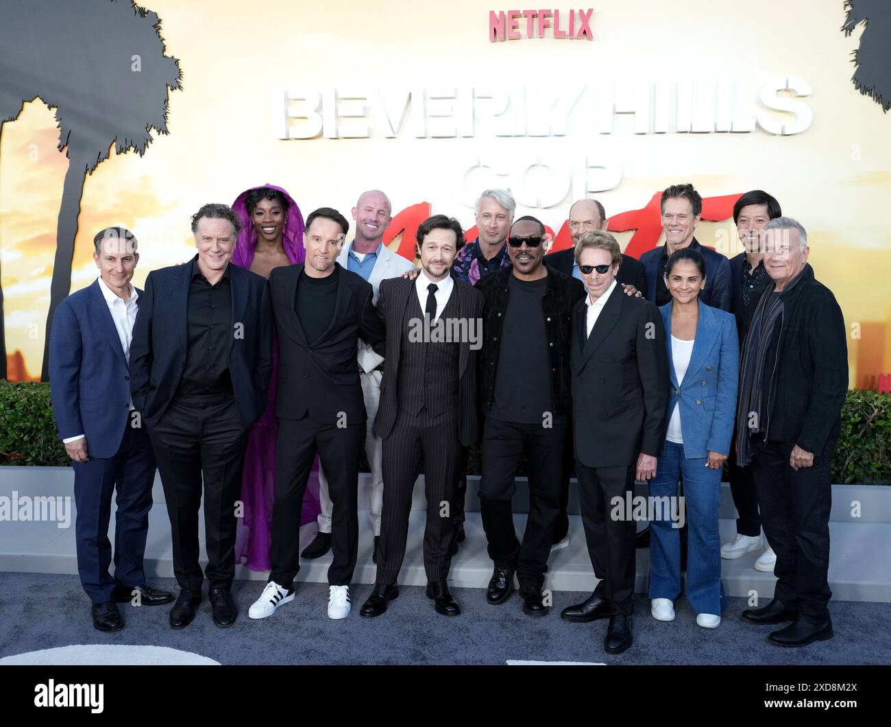 Los Angeles, USA. 20th June, 2024. (L-R) BEVERLY HILLS COP: AXEL F Cast ...