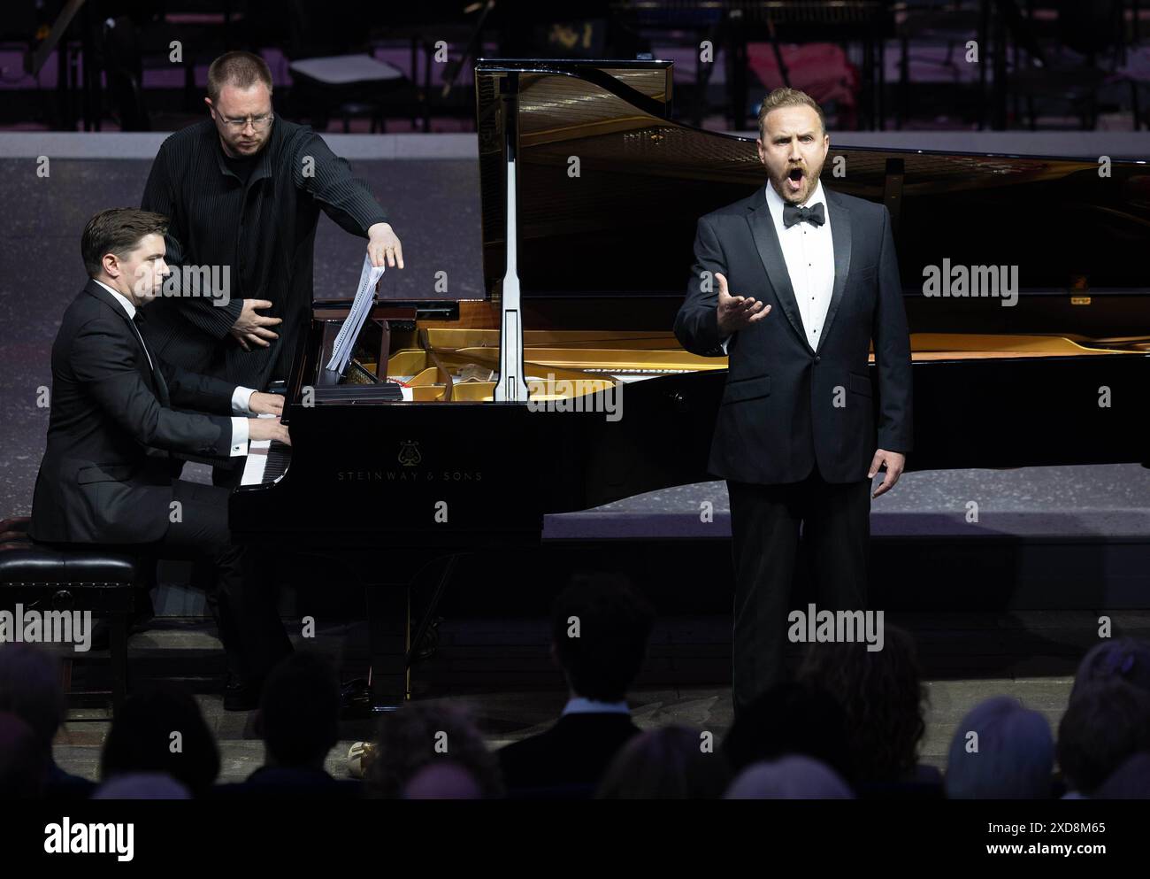 EDITORIAL USE ONLY New Zealand baritone Julien Van Mellaerts during a ...