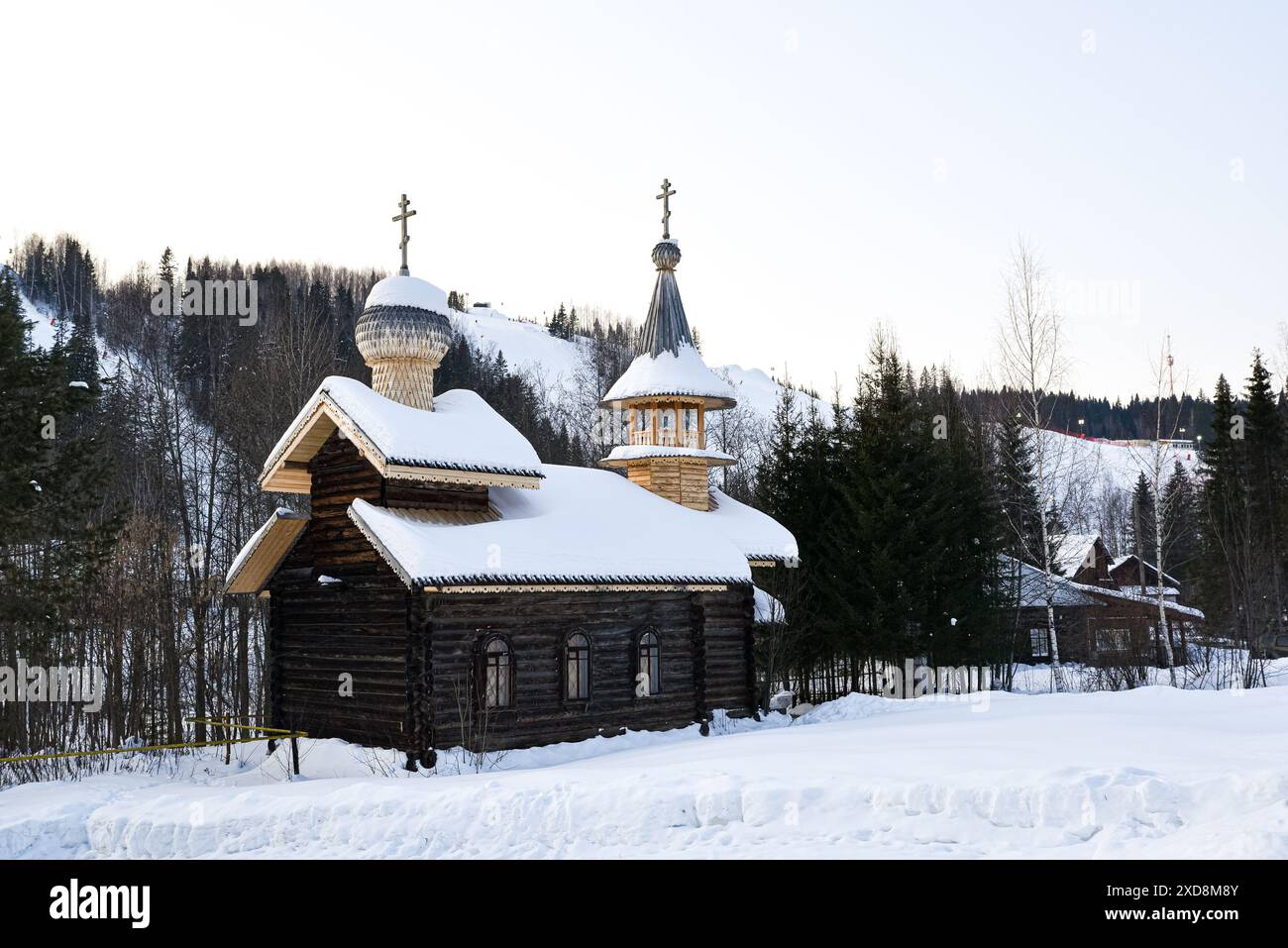 Snow nature russian church hi-res stock photography and images - Alamy