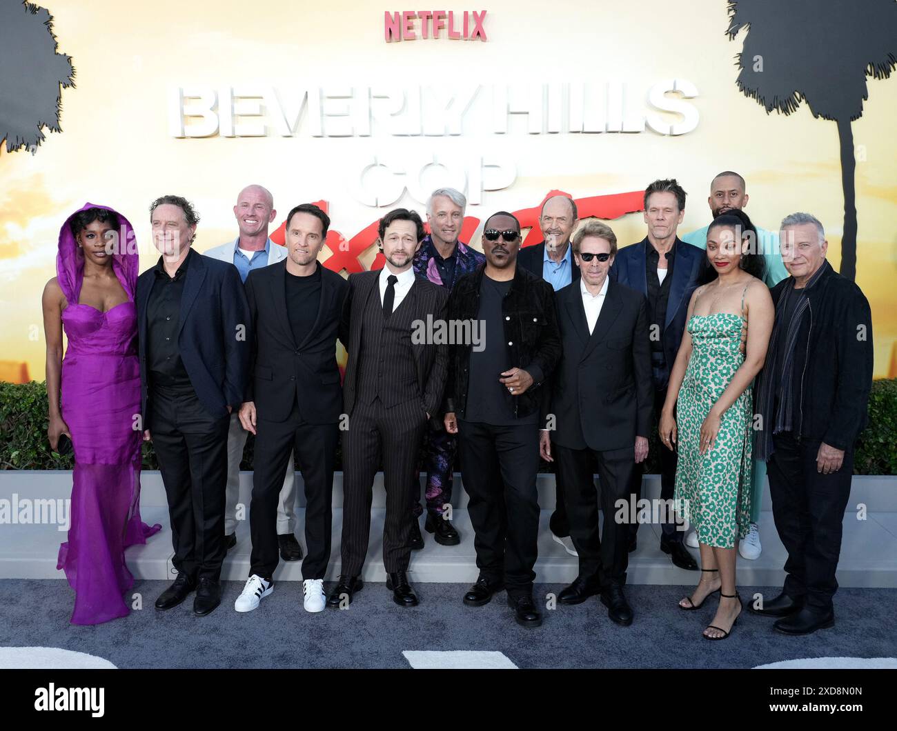 Los Angeles, USA. 20th June, 2024. (L-R) BEVERLY HILLS COP: AXEL F Cast ...