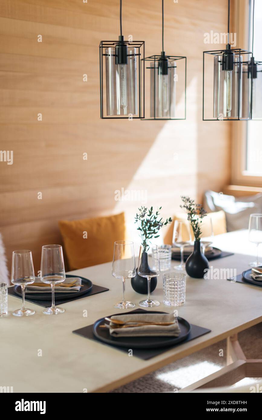 Table setting interior elements hi-res stock photography and images - Alamy