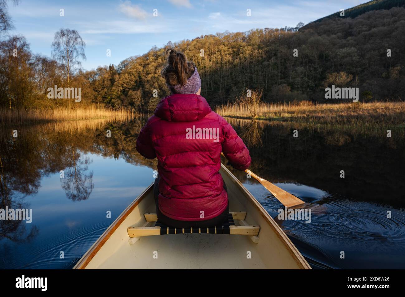 Woman water paddling hi-res stock photography and images - Alamy