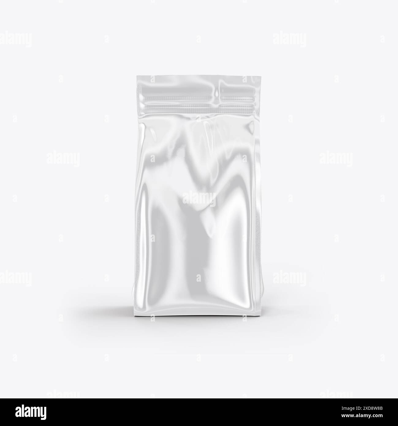Coffee Bag Packaging Mockup 3D Rendering Isolated on White Background ...
