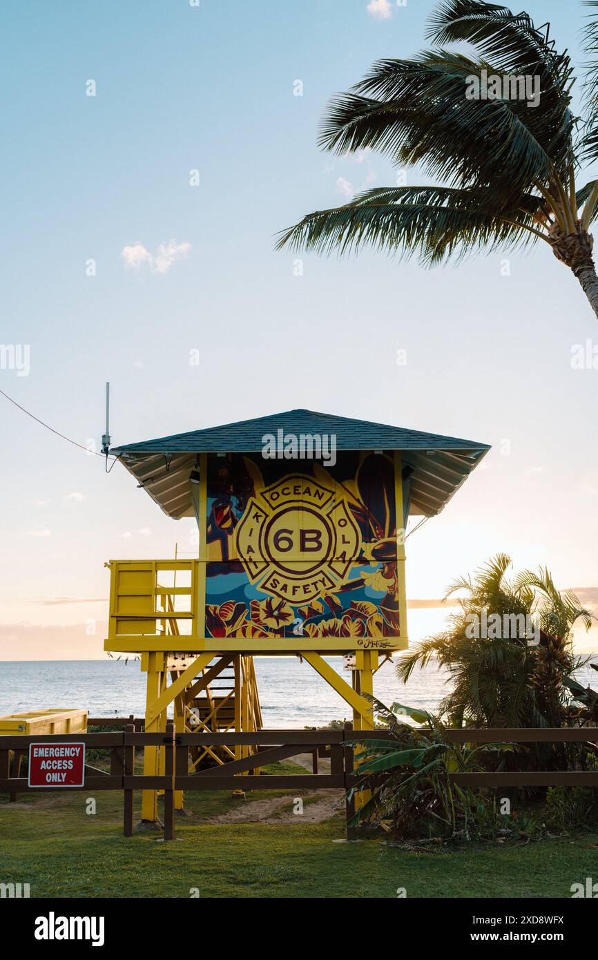 Serene lifeguard tower on hi-res stock photography and images - Alamy