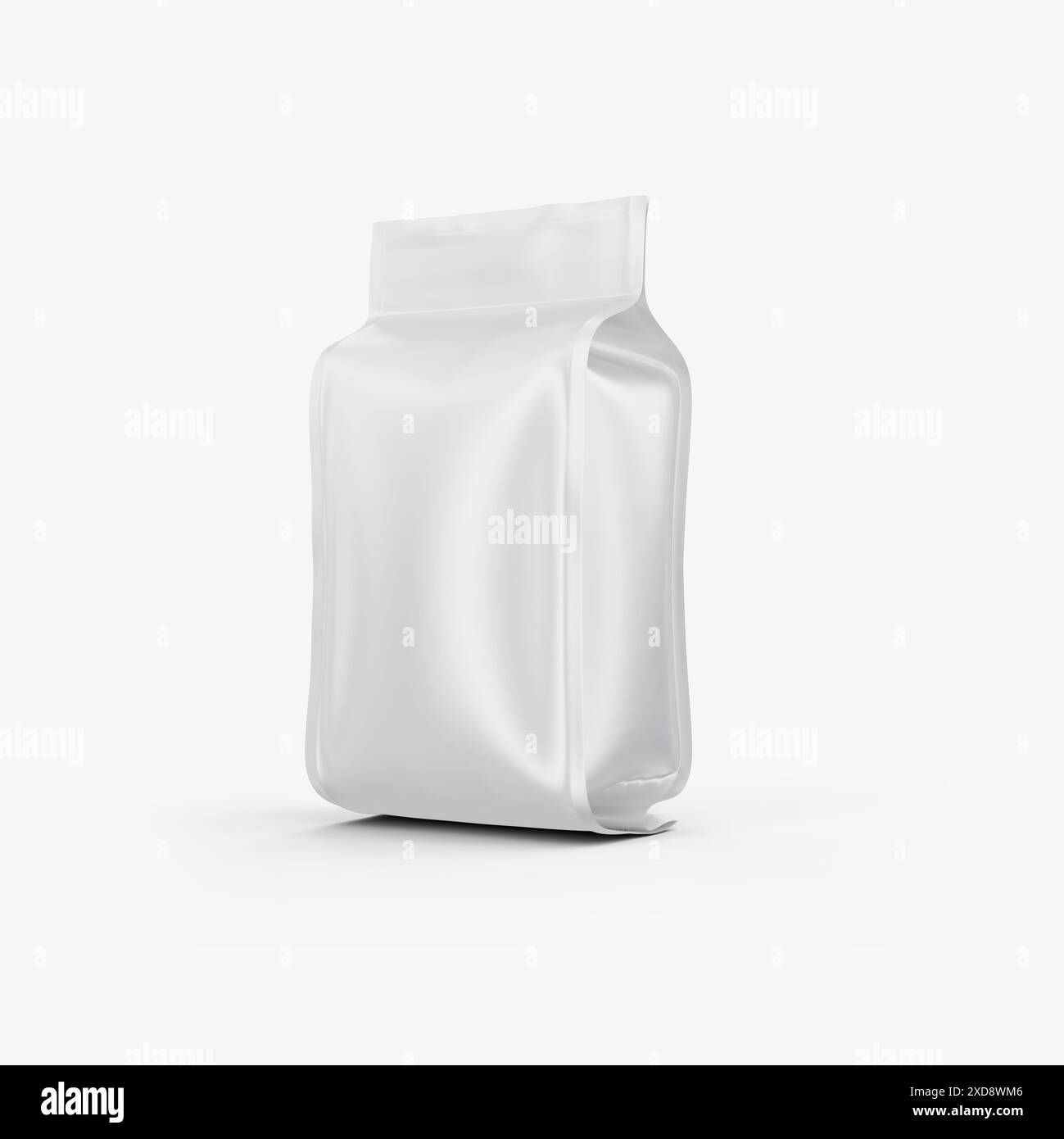 Coffee Bag Packaging Mockup 3D Rendering Isolated on White Background ...