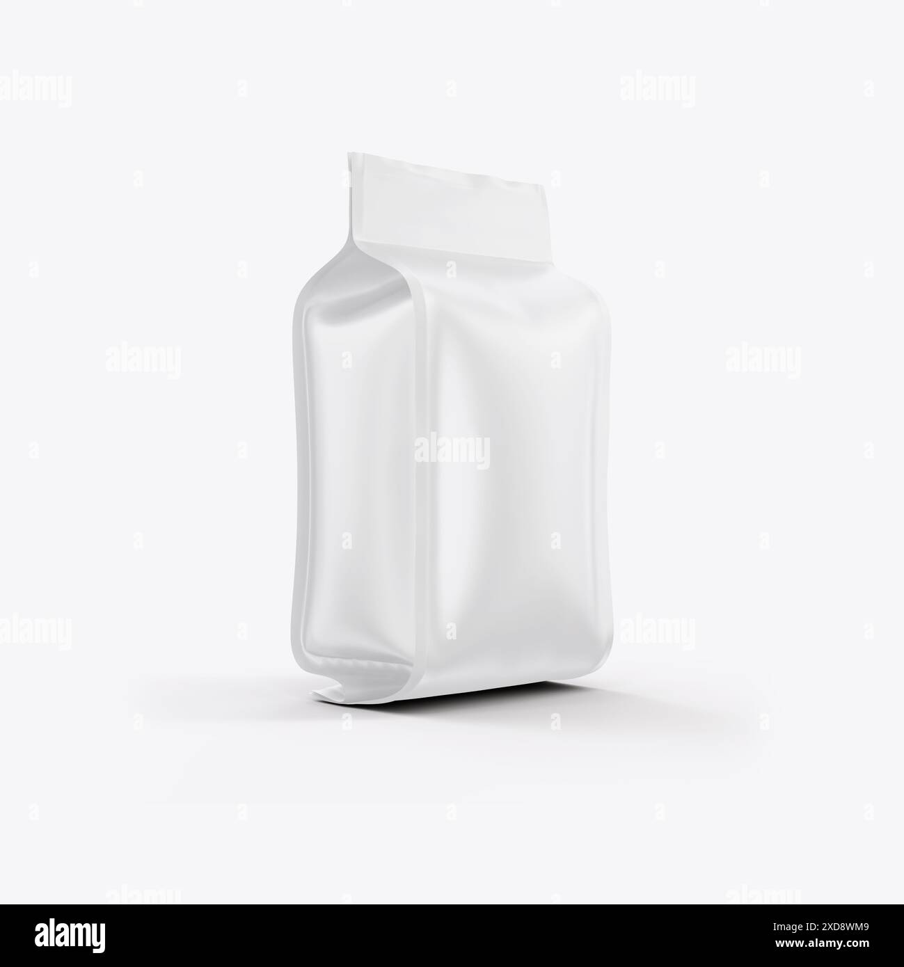 Coffee Bag Packaging Mockup 3D Rendering Isolated on White Background ...