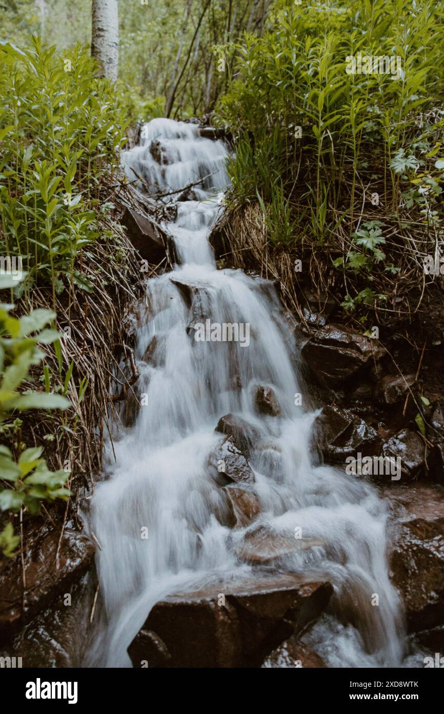 Aspen waterfall hi-res stock photography and images - Alamy
