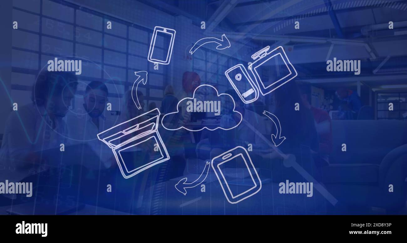 Digital era teamwork hi-res stock photography and images - Alamy