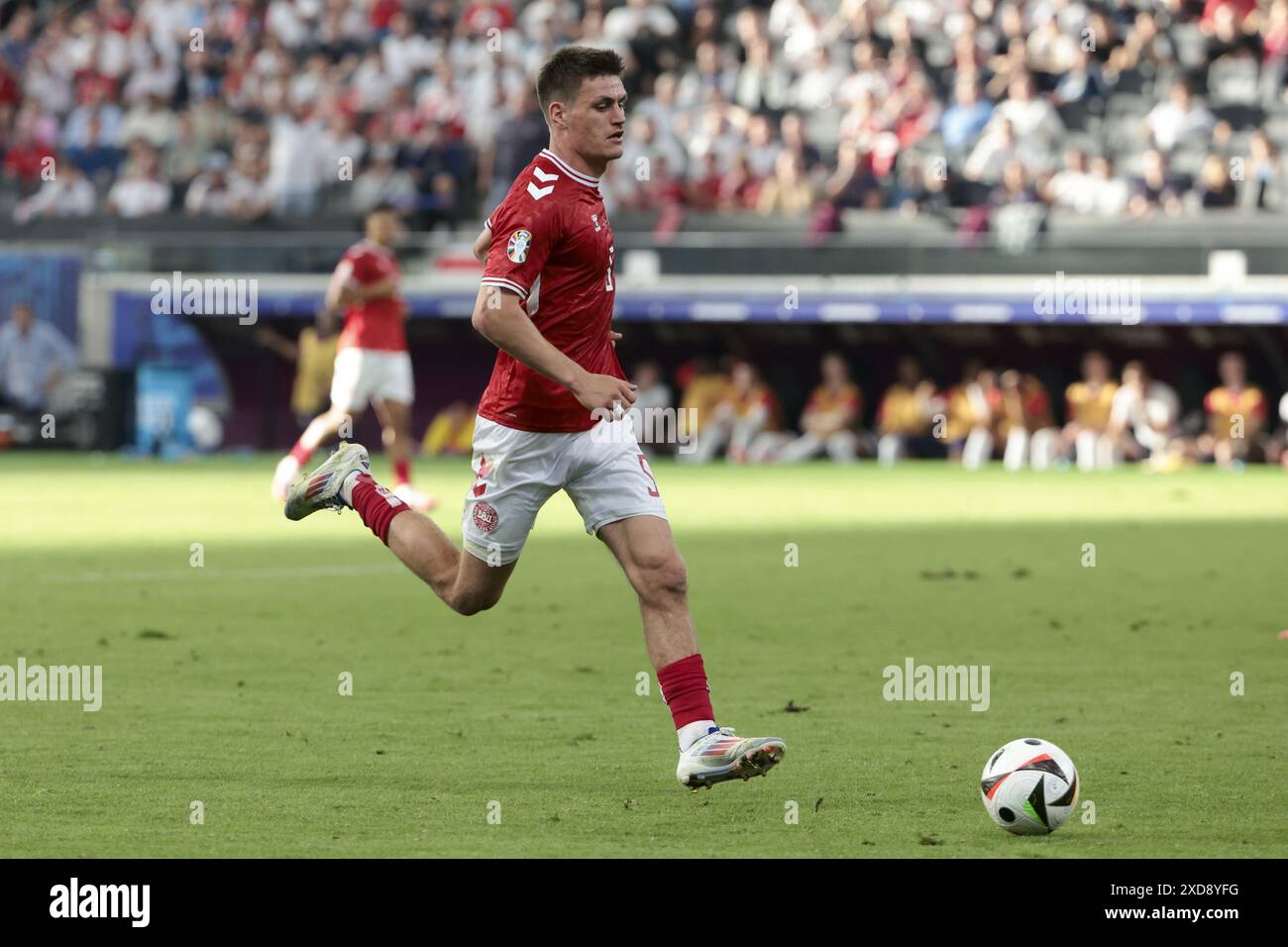 Joakim Maehle of Denmark during the UEFA Euro 2024, Group C, football ...
