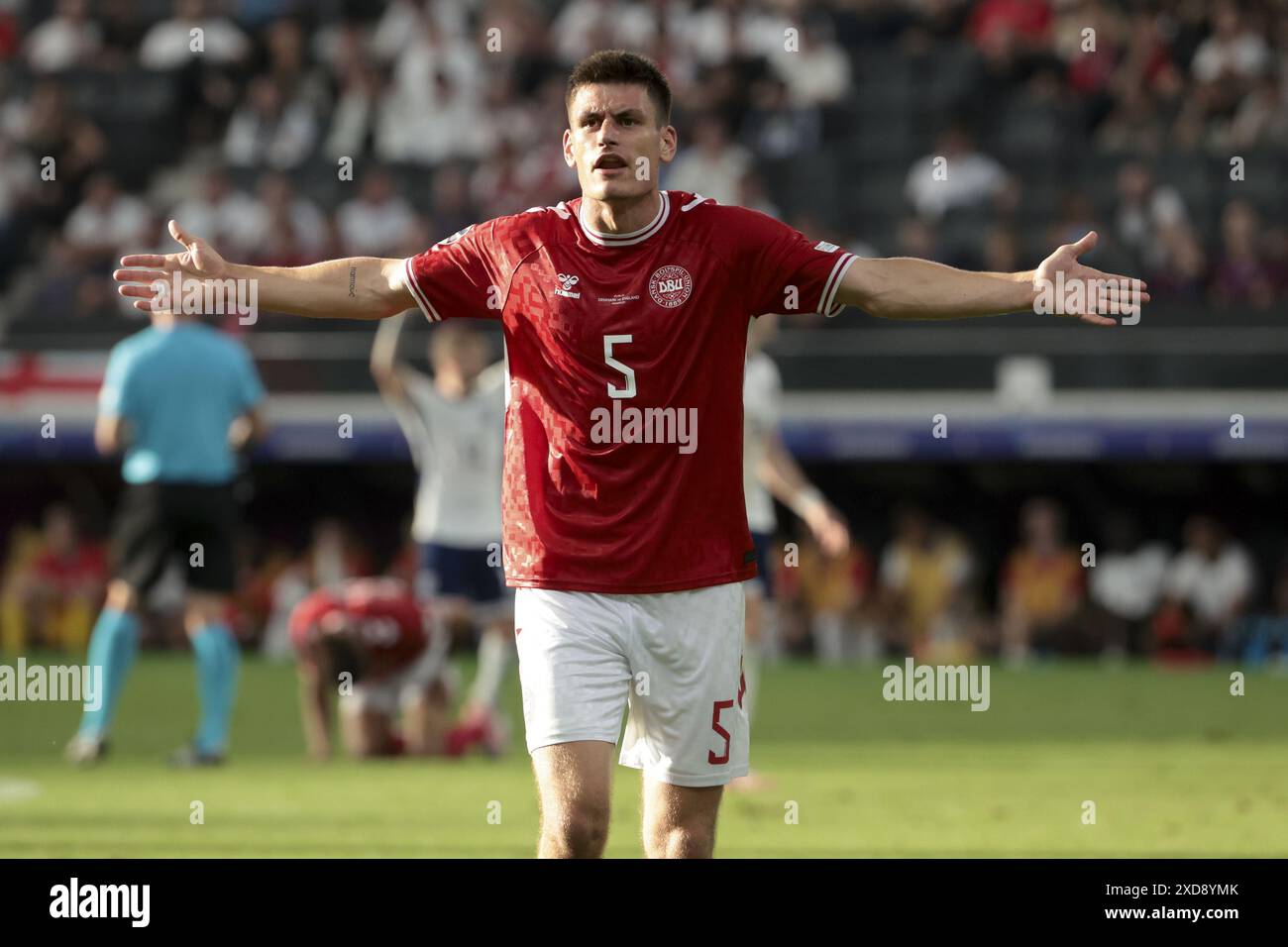Joakim Maehle of Denmark during the UEFA Euro 2024, Group C, football ...