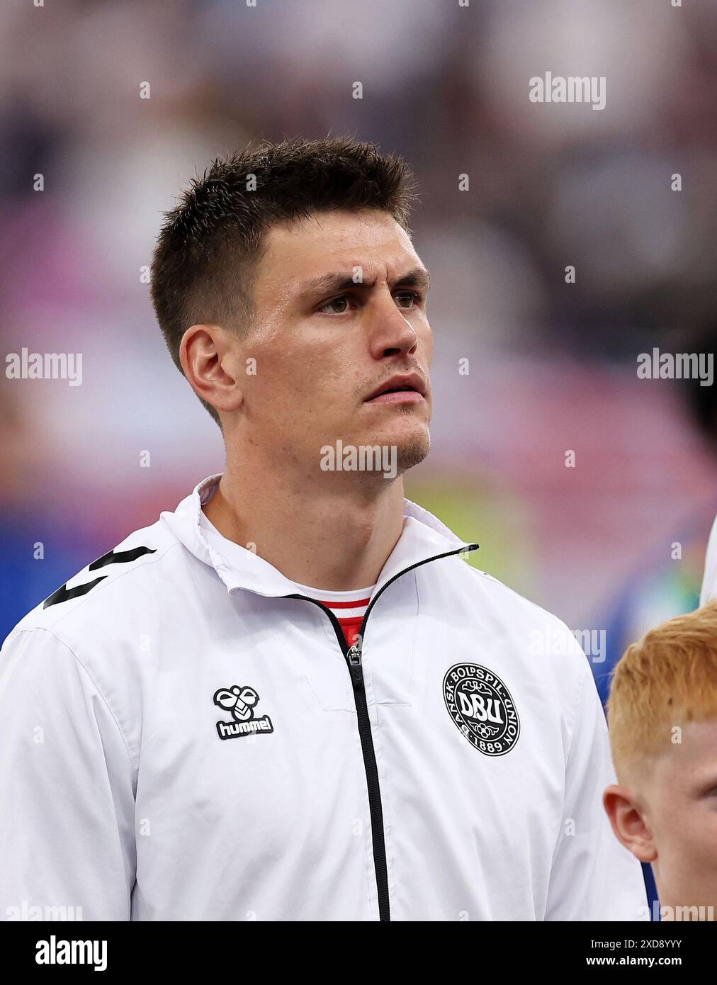 Frankfurt, Germany. 20th June, 2024. Joakim Maehle of Denmark during ...