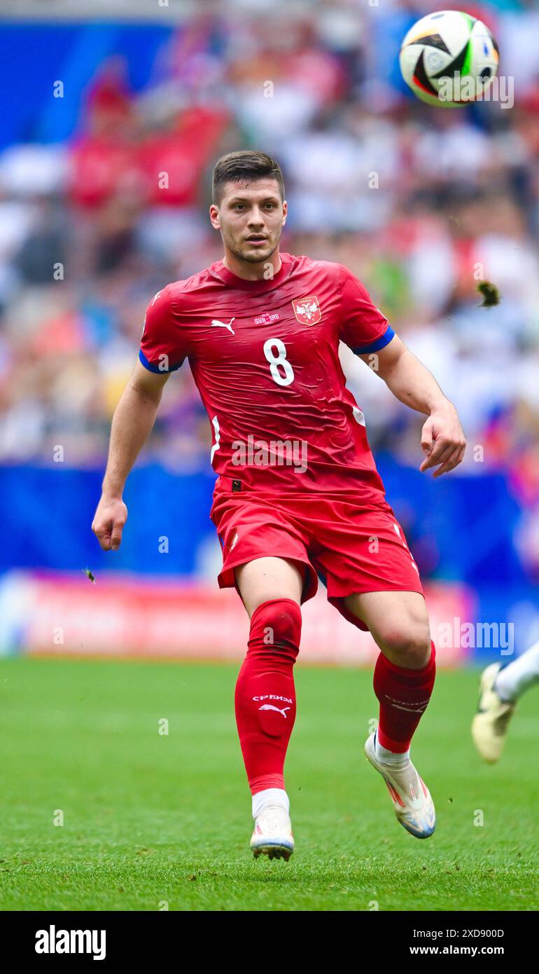 Luka Jovic Serbia schaut zum Ball, UEFA EURO 2024 - Group C, Slovenia ...
