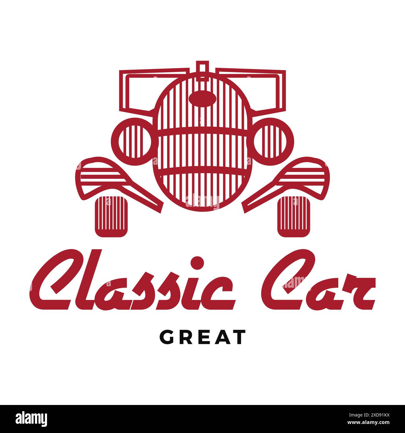 Classic car showroom Stock Vector Images - Alamy