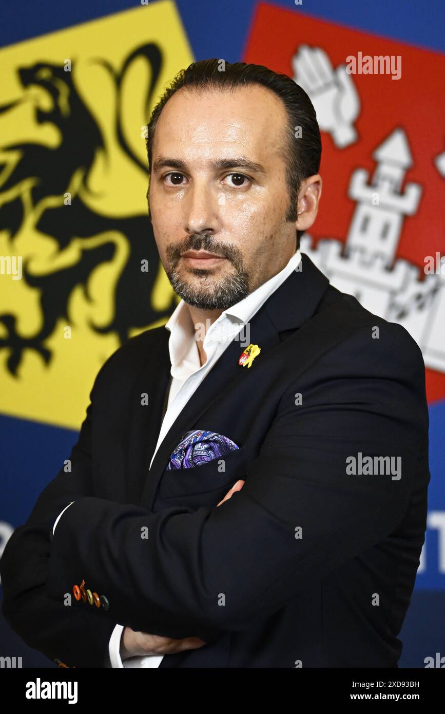 Antwerp business man and Vlaams Belang candidate jewish David Rosenberg poses for the ...