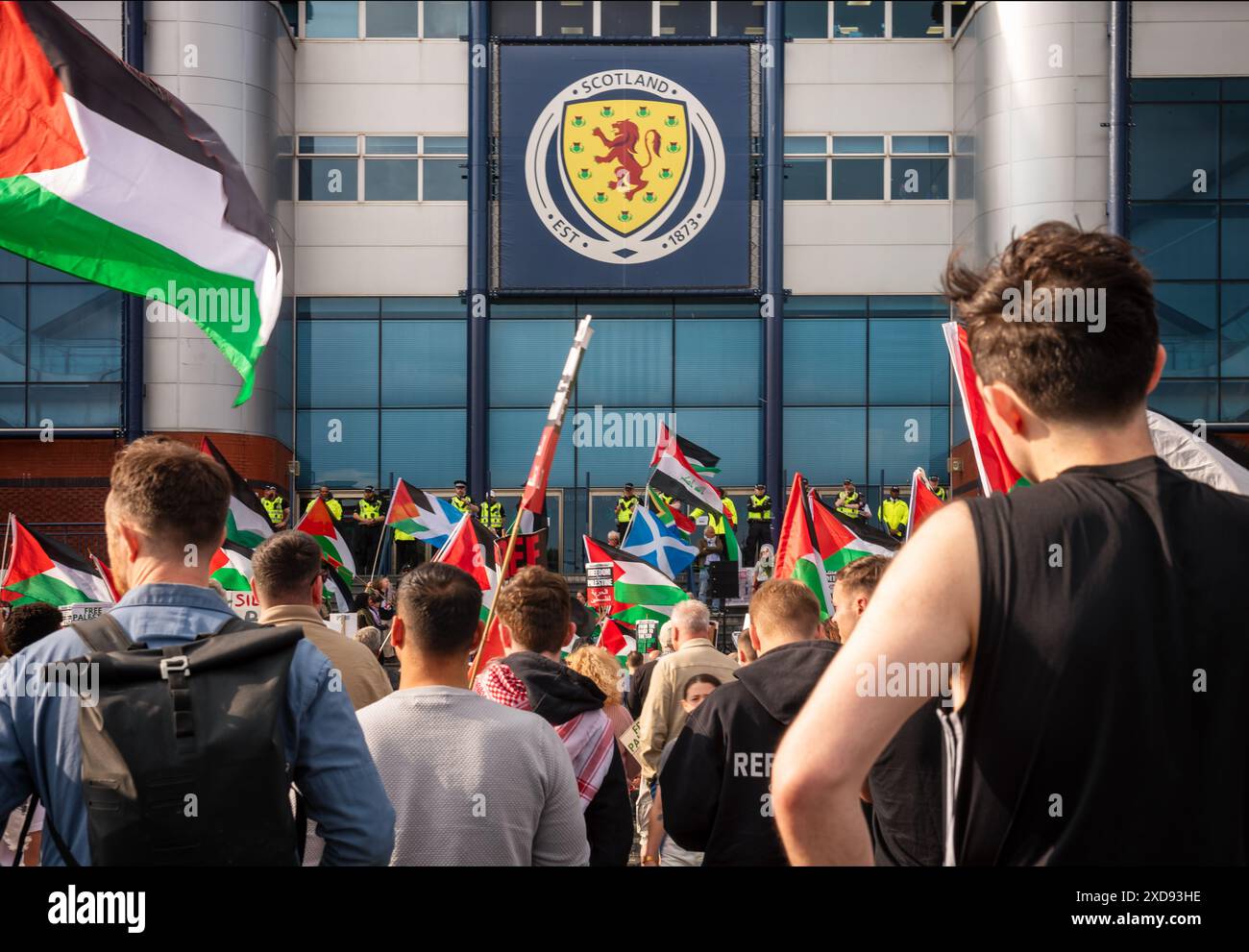 Pro Palestine protest called Show Isreal Genocide the Red Card outside ...