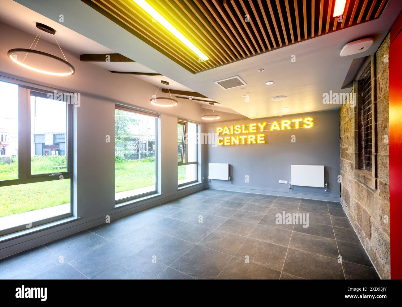 Interior architectural photographs of the foyer entrance hall of the ...