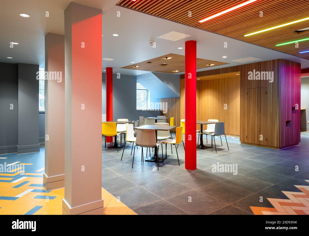 Interior architectural photographs of the cafe area of the newly ...