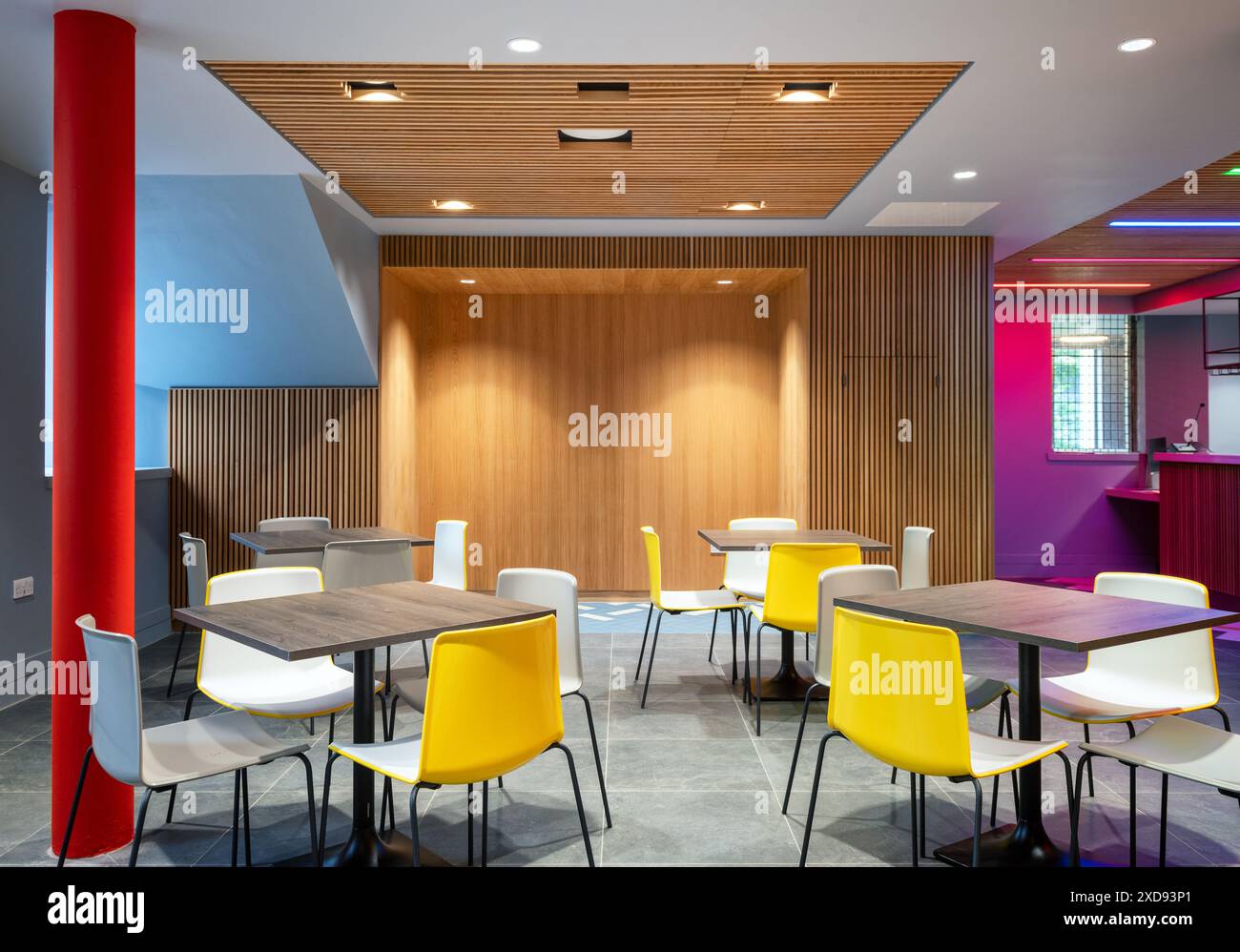 Interior architectural photographs of the cafe area of the newly ...