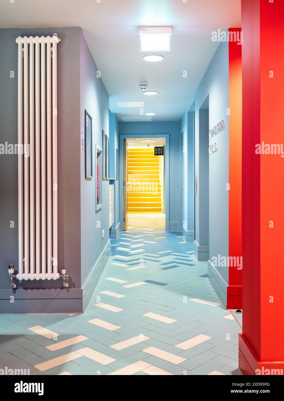 Interior architectural photographs of the corridors of the newly ...