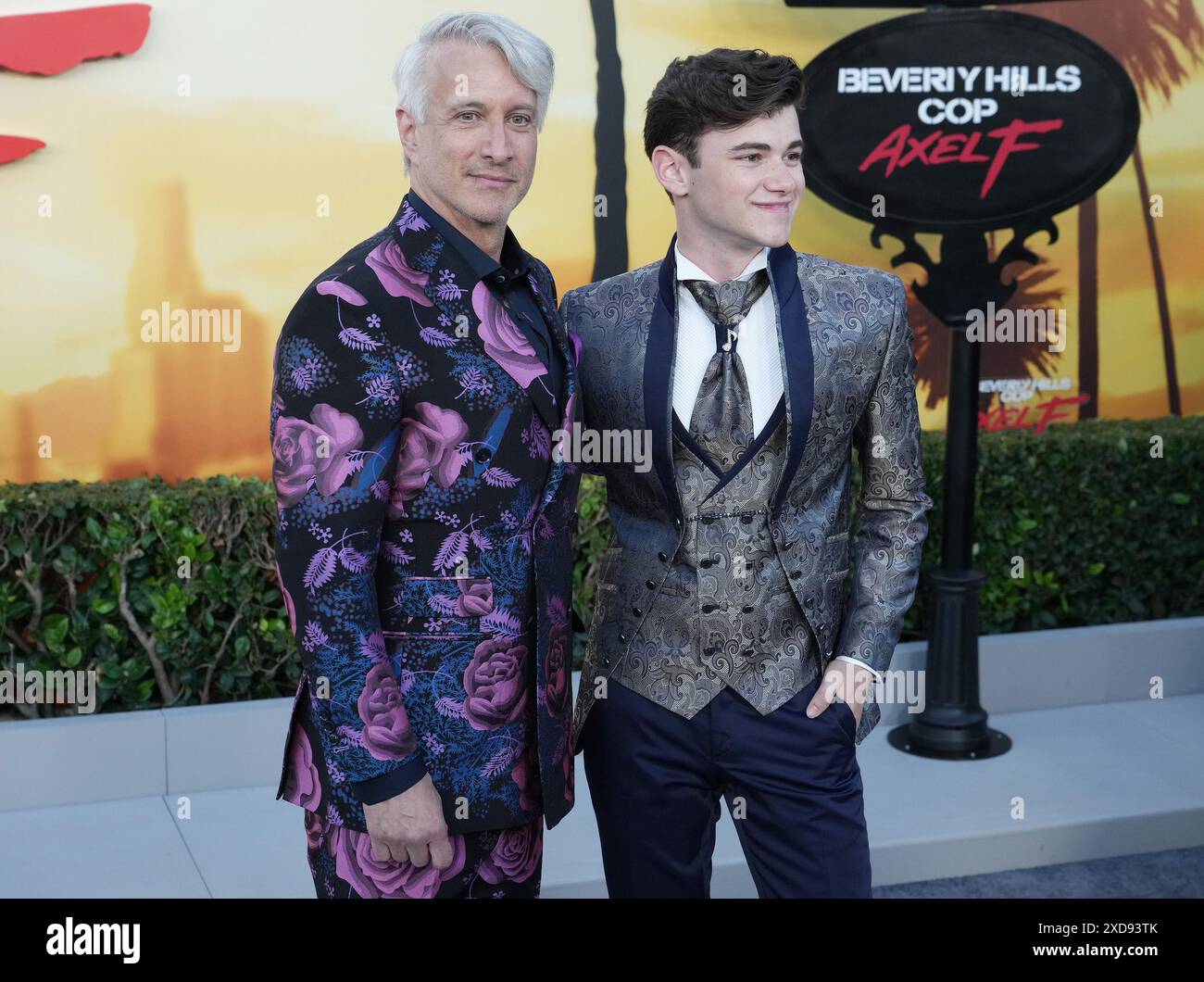 (L-R) Bronson Pinchot and Alexander James Rodriguez at the BEVERLY ...