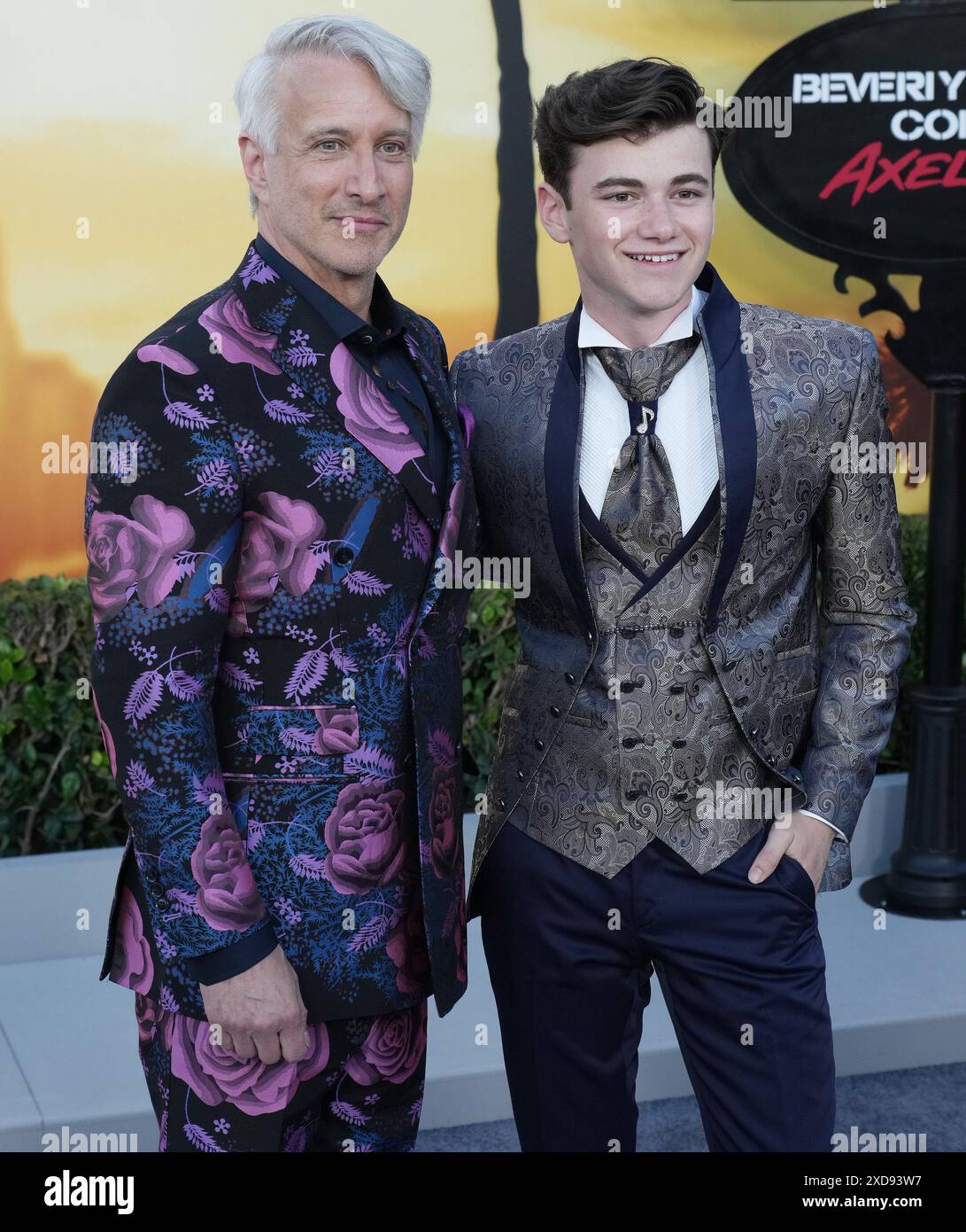 (L-R) Bronson Pinchot and Alexander James Rodriguez at the BEVERLY ...