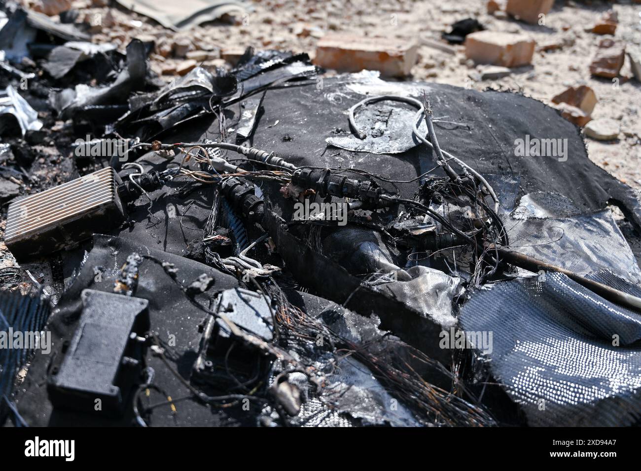 Non Exclusive: LVIV, UKRAINE - JUNE 19, 2024 - Rubble covers the ground ...