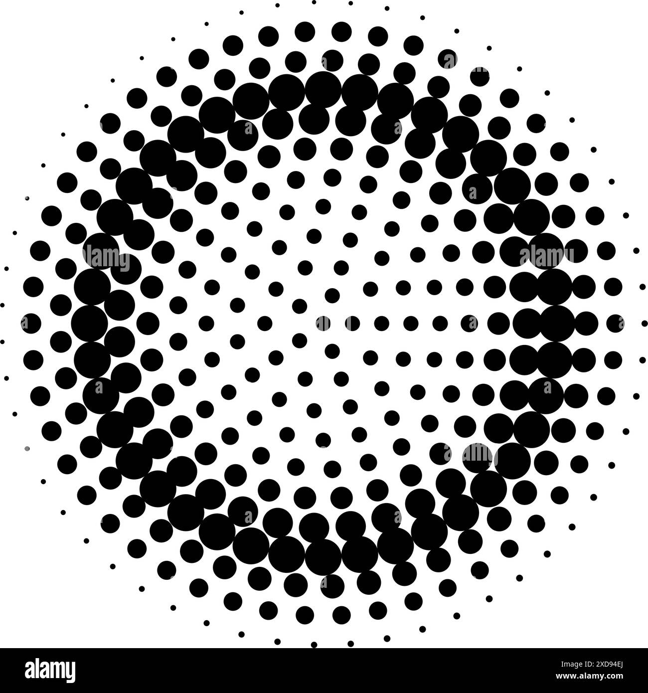 Burst Halftone light effect. abstract radial halftone dots background ...
