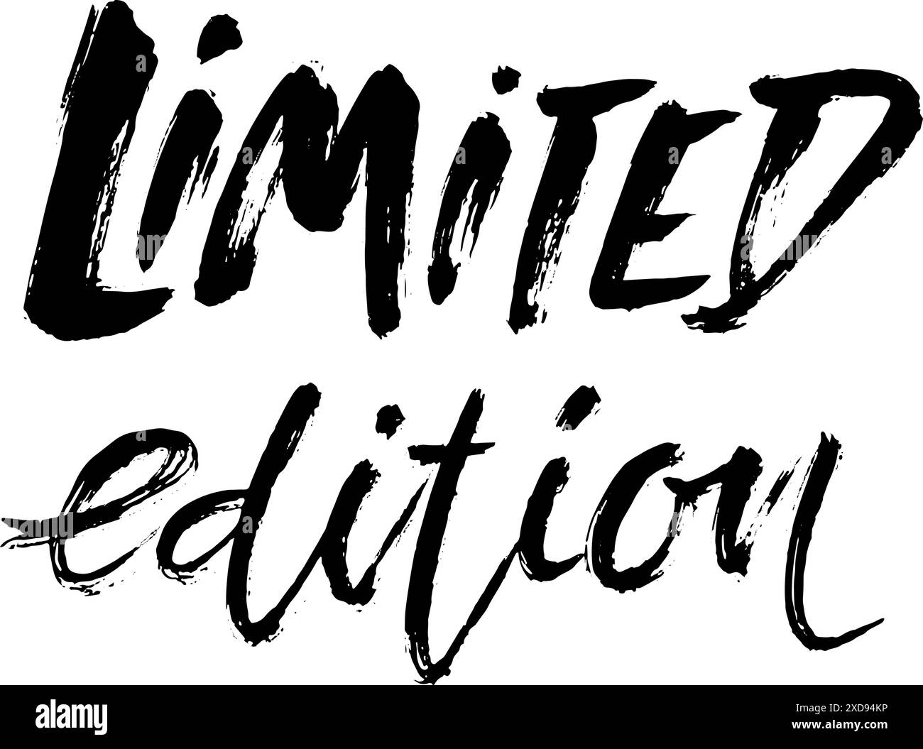 Limited Edition Modern Lettering Design Stock Vector Image & Art - Alamy