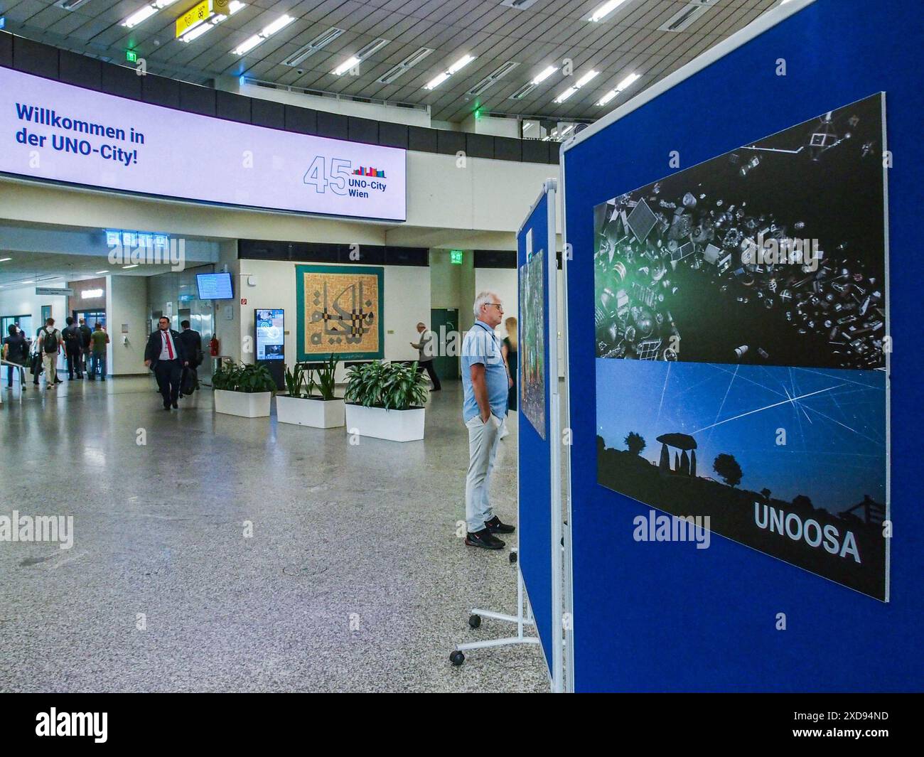 Vienna, Austria, Austria. 19th June, 2024. A UNOOSA photo exhibition ...